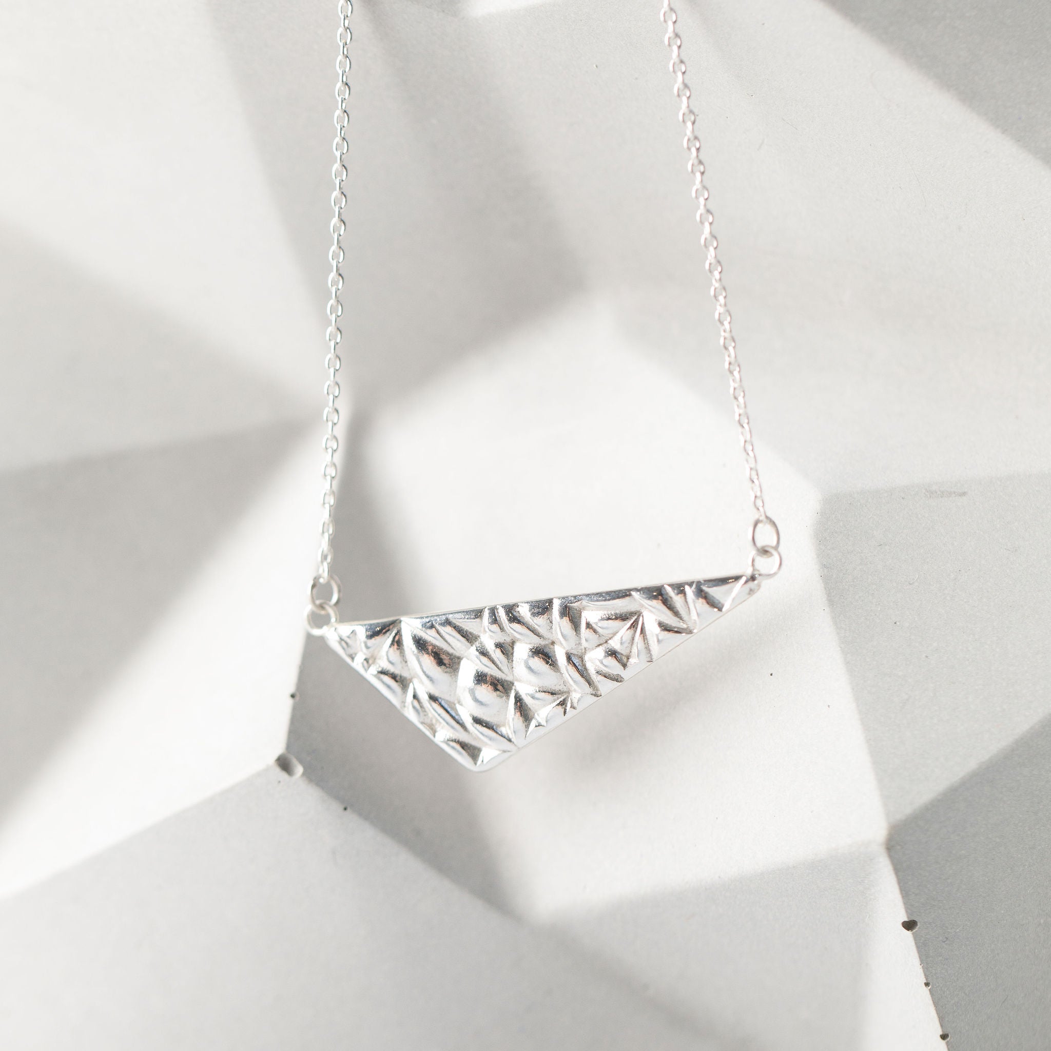 Softy Collection Small Angular Textured Pendant – BOO Jewellery
