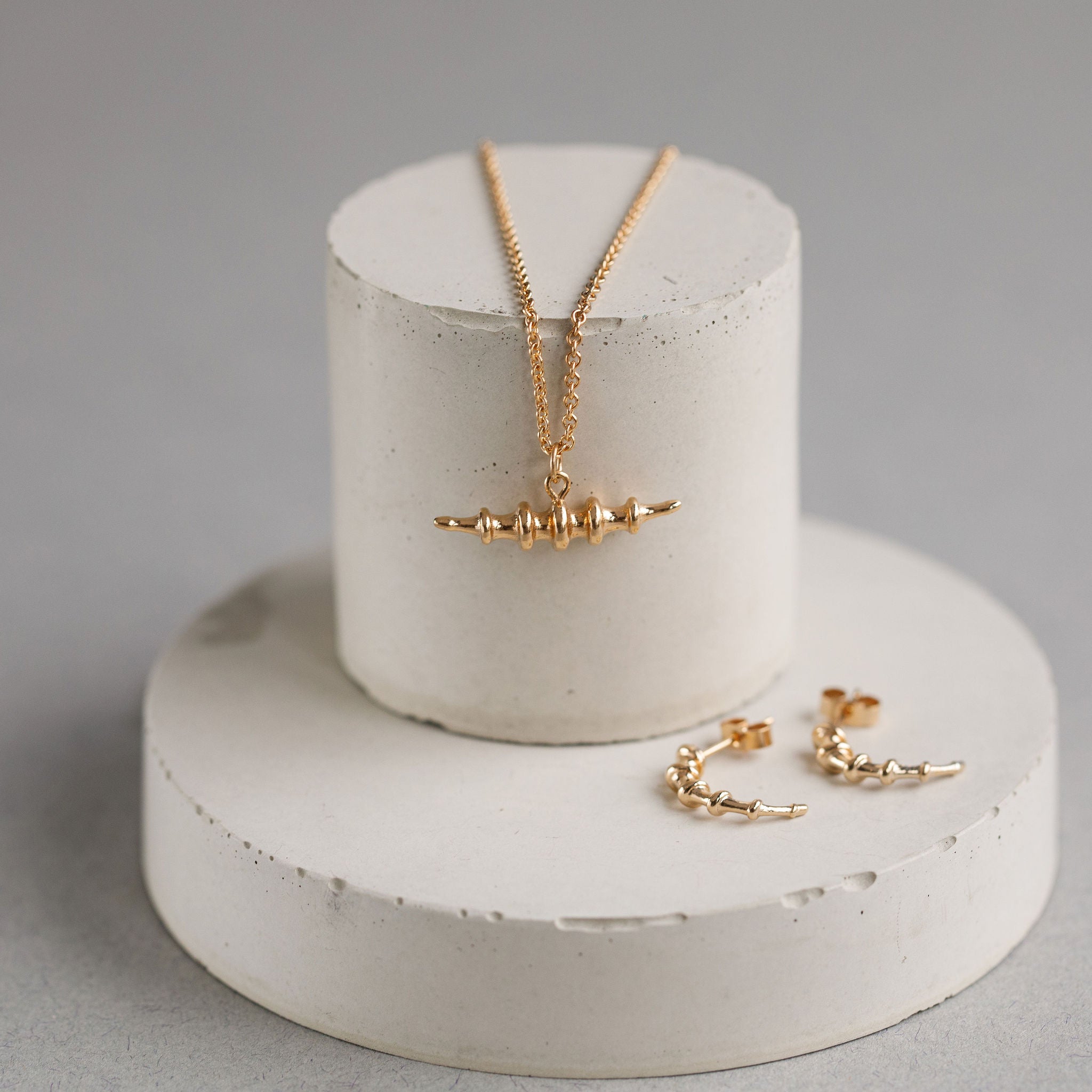 Gazelle Collection Gold Bar Statement Pendant – BOO Jewellery